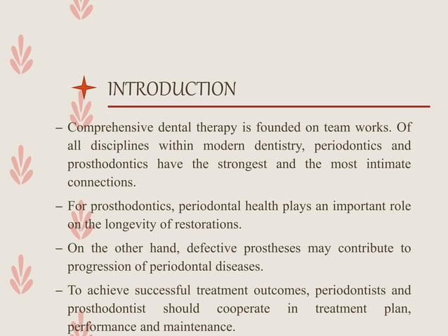 Perio-Prostho.pptx | Oral care | Personal Care