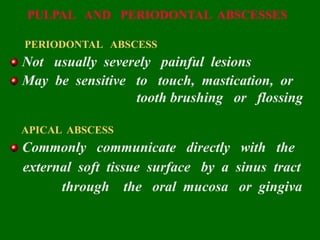 PERIO - PULPAL RELATION.ppt | Dental Health | Diseases and Conditions