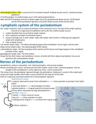 Periodontics dentistry Histology By Hassan Ayyad | DOCX