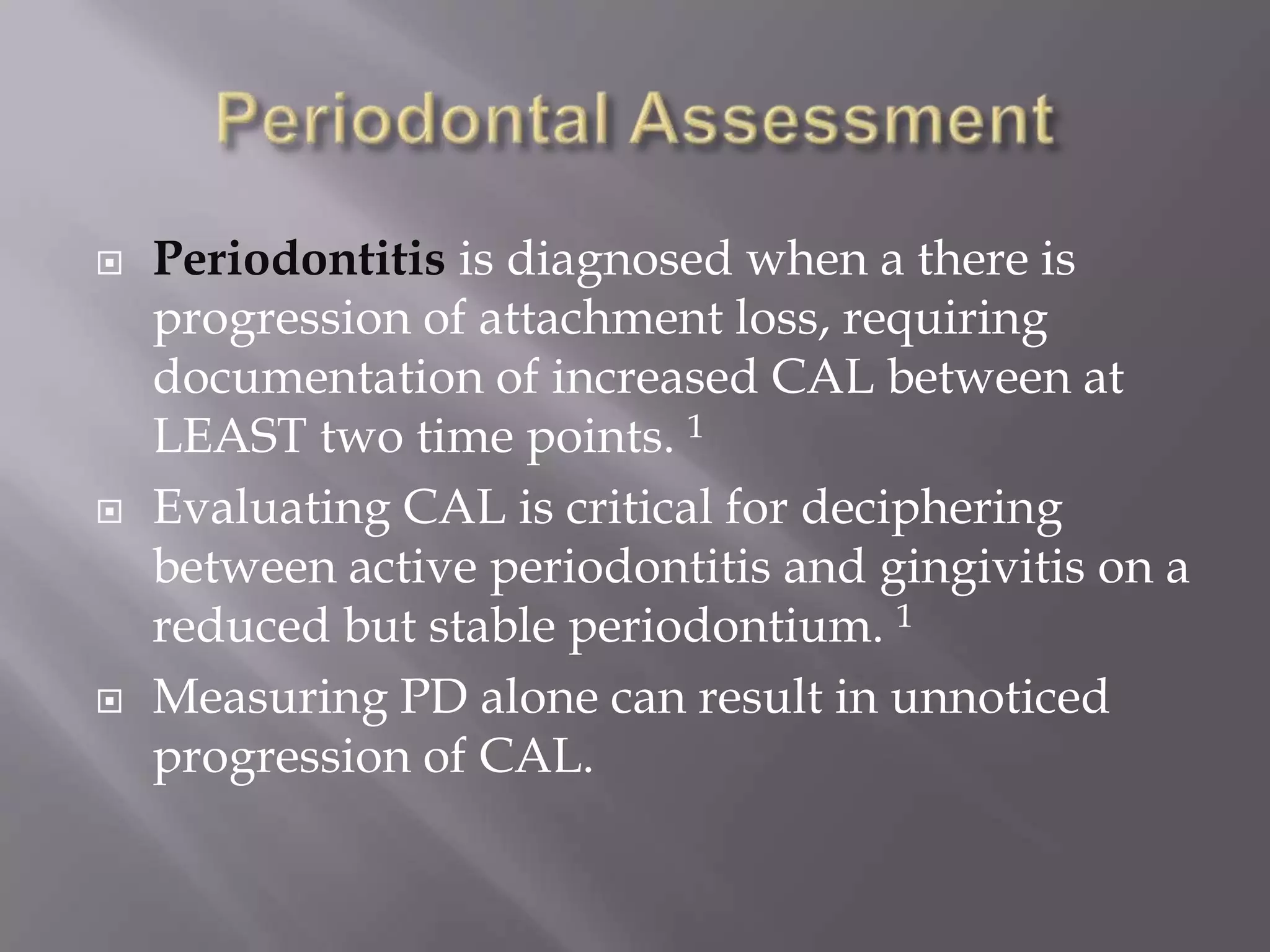 Perio assessment | PPTX