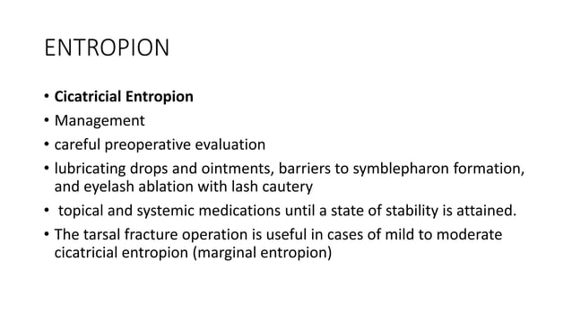 PERIOCULAR MALPOSITIONS AND INVOLUTIONAL CHANGES.pptx | Eye and Vision ...
