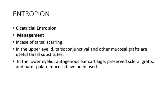PERIOCULAR MALPOSITIONS AND INVOLUTIONAL CHANGES.pptx | Eye and Vision ...