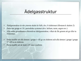 Periodiska systemt och atomer | PPT