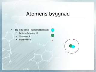 Periodiska systemt och atomer | PPT