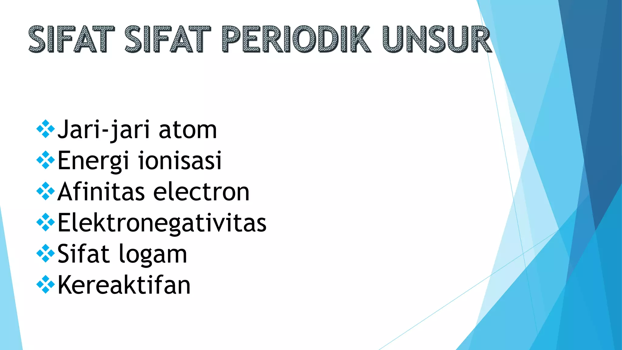 sifat sifat unsur sistem periodik | PPT sifat sifat unsur sistem periodik | PPT