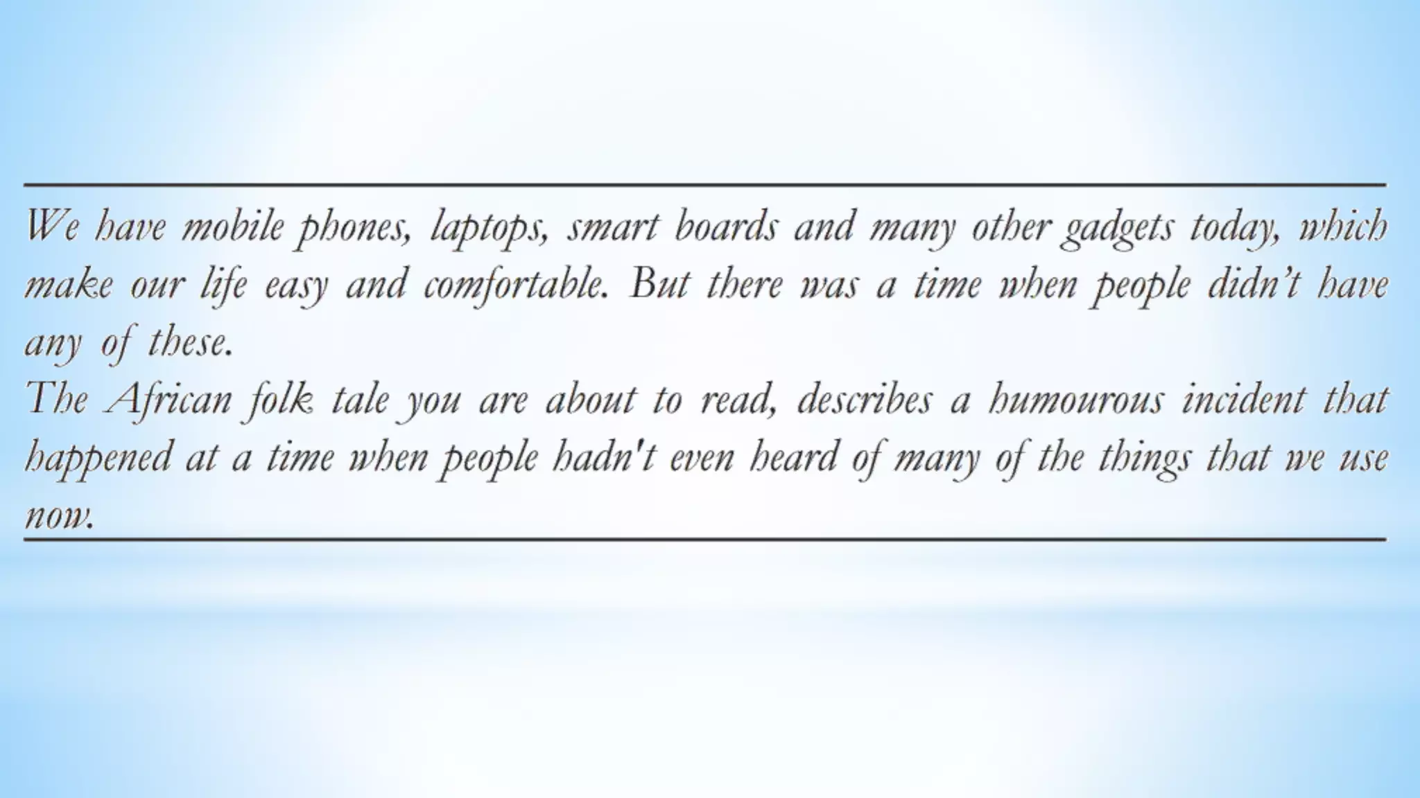 The Mirror story | PPT