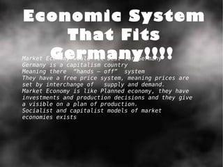 Economic System "Germany" | ODP