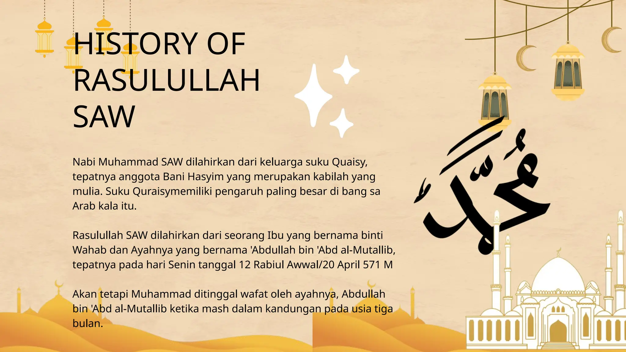 Periode dakwah Nabi Muhammad SAW di mekkah | PPT