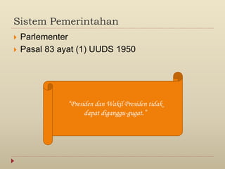 Periode Berlakunya UUDS 1950 | PPTX