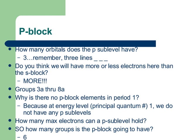 Periodic Block Presentation | PPT