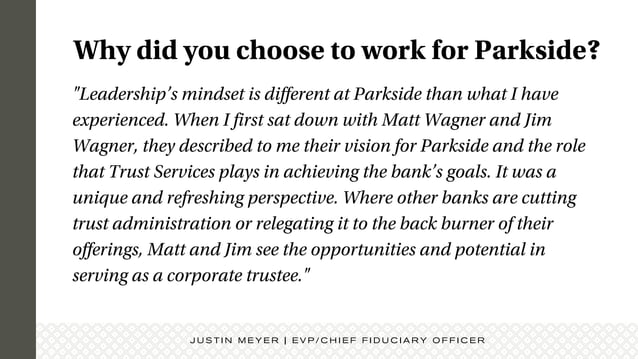 Parkside Periodical - Employee Spotlight (Justin Meyer) | PPT