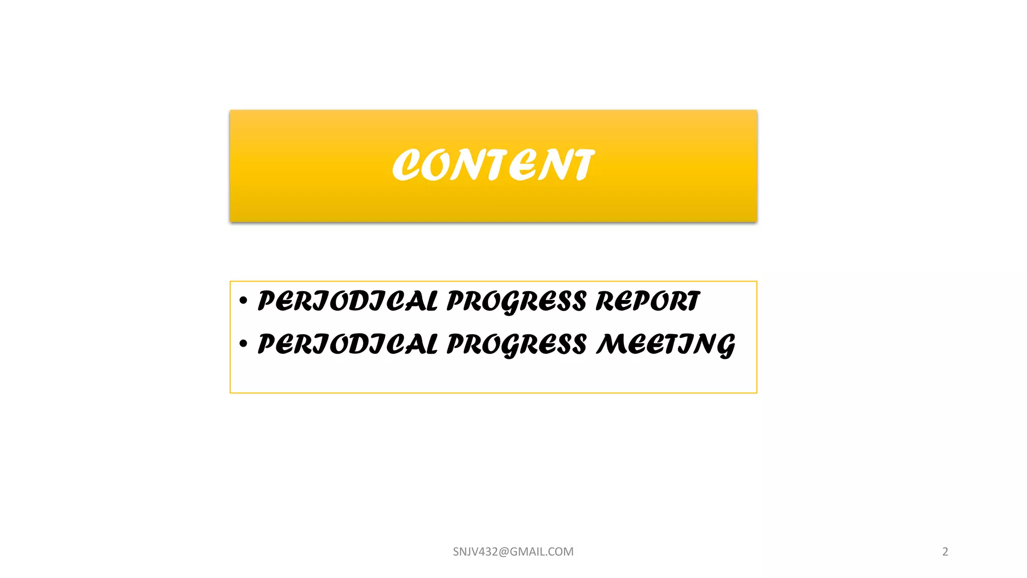 Periodical meeting report and progress report | PDF