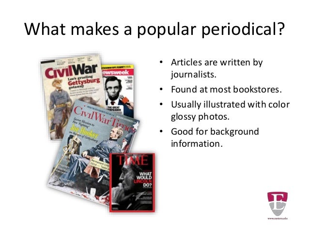 Closer Look at Periodicals