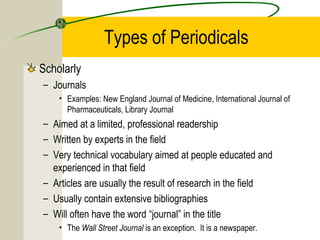 Periodicals | PPT