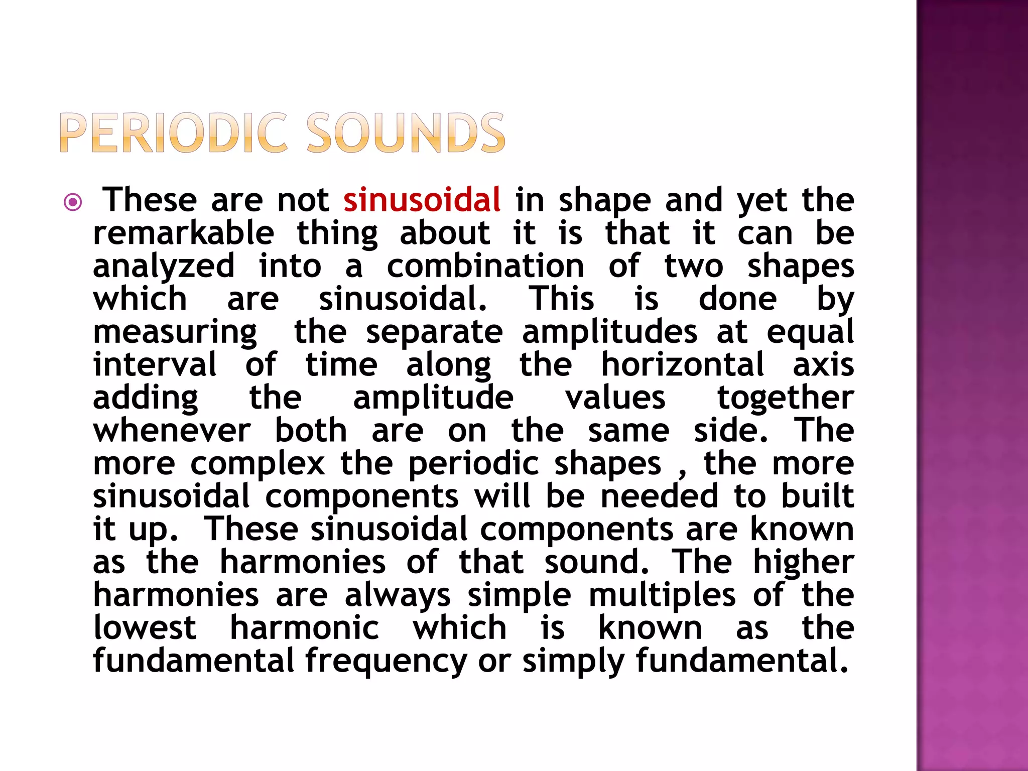 Periodic and aperiodic sounds (2) | PPTX