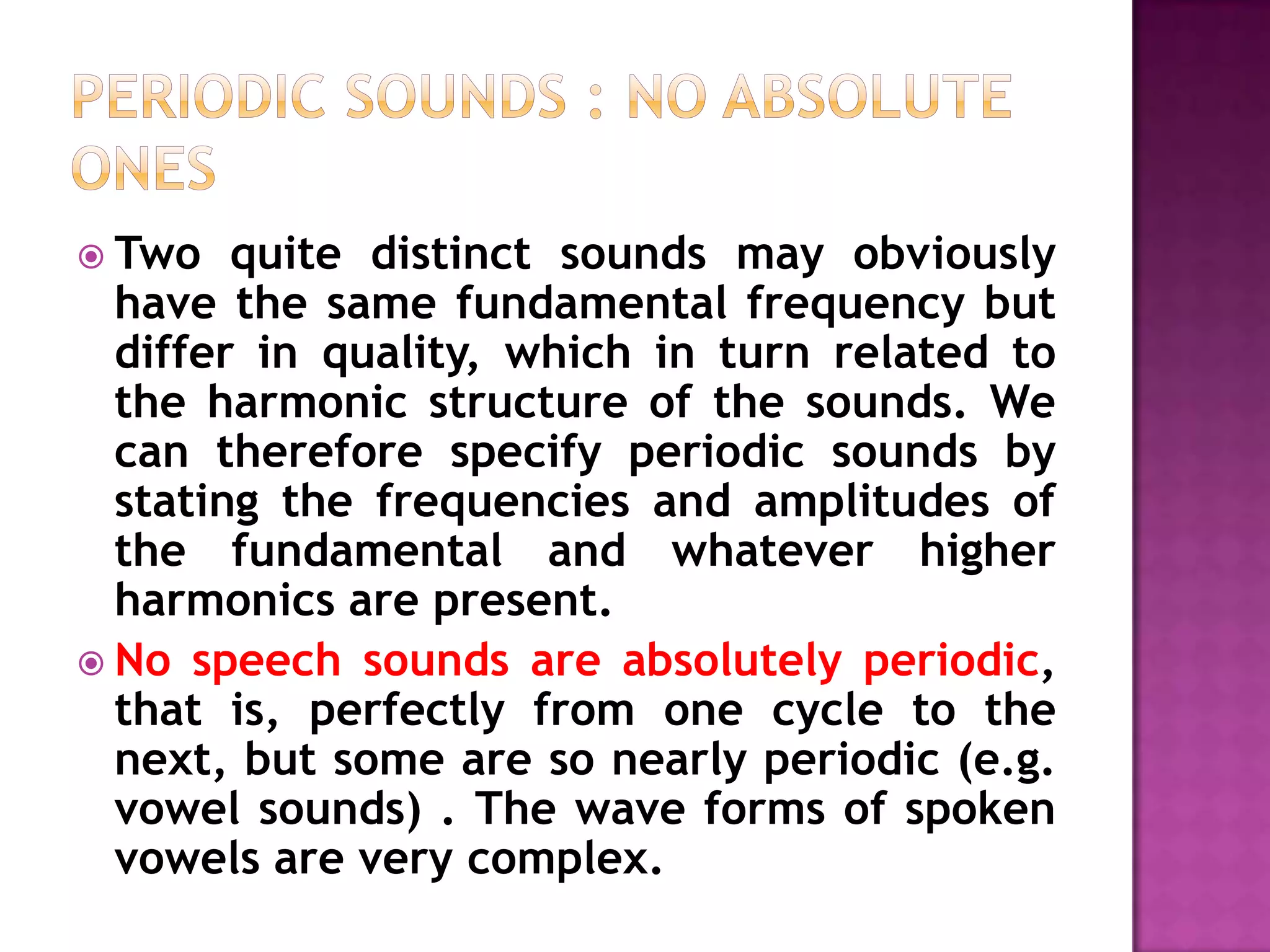 Periodic and aperiodic sounds (2) | PPTX