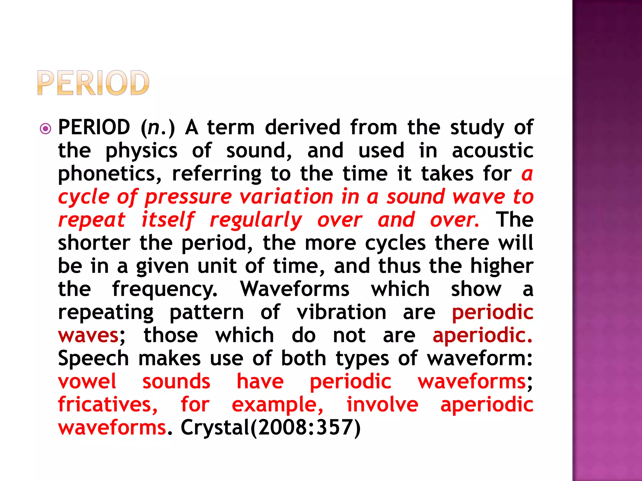 Periodic and aperiodic sounds (2) | PPTX
