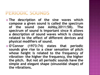 Periodic and aperiodic sounds (2) | PPTX