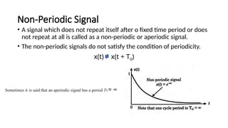 Understanding Periodic and Non-Periodic Signals in Signal Processing | PPTX