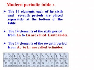 Periodic calssification of elements ncert shashikumar b s | PDF
