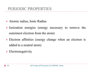Periodic classification and periodic properties | PPT