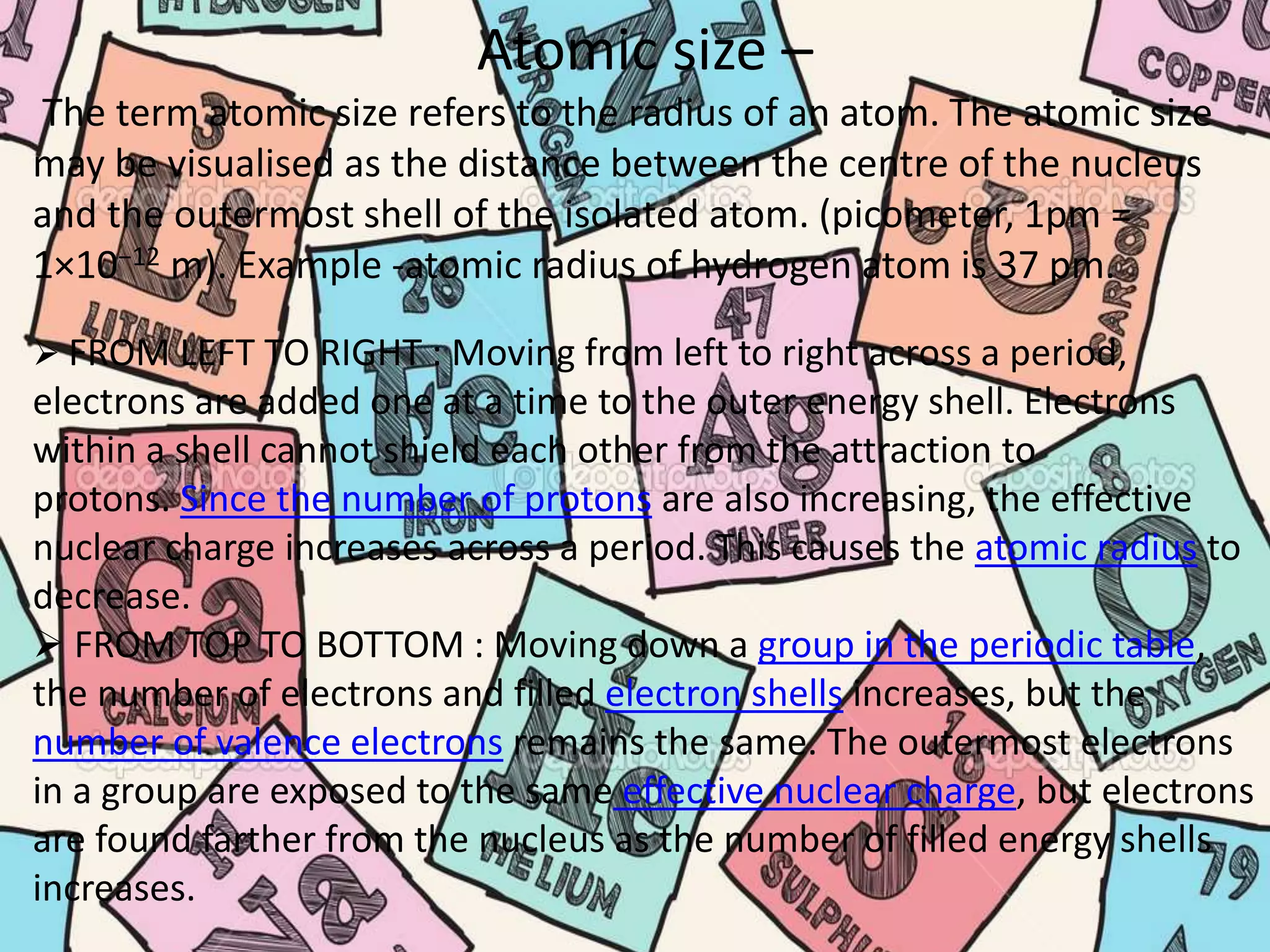 Periodic classification of elements | PPTX