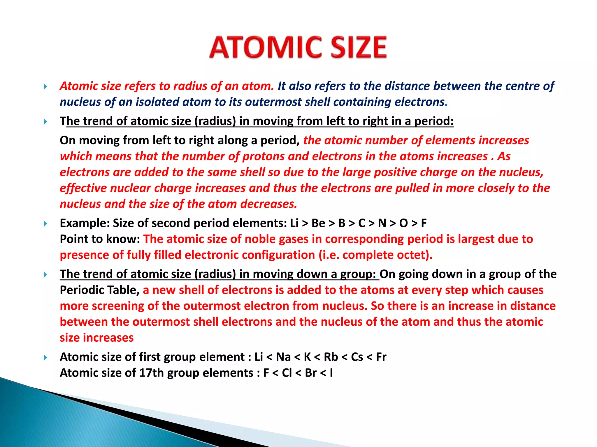 Periodic classification of elements 10 CHM(5) | PPTX
