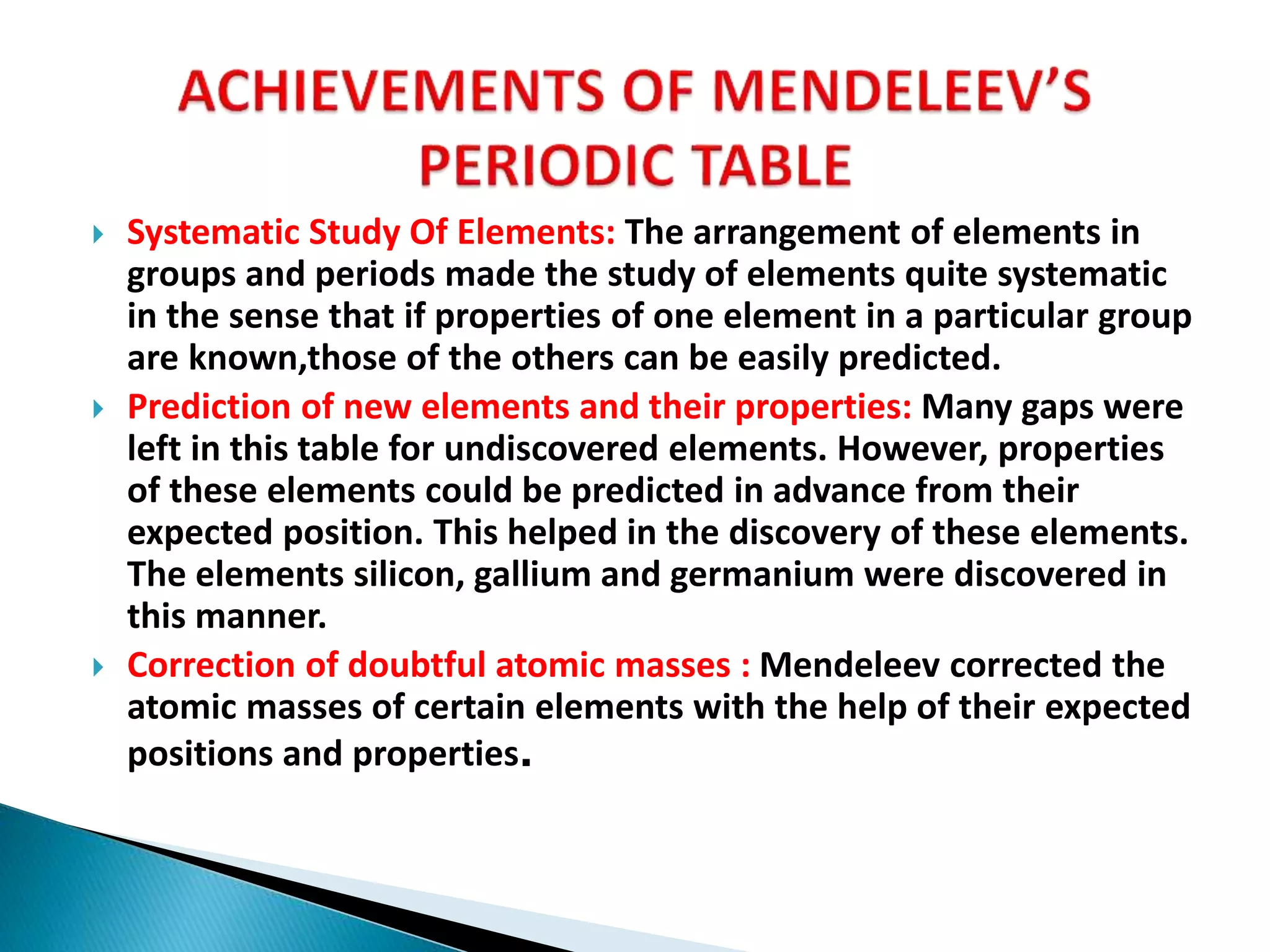 Periodic classification of elements | PPTX