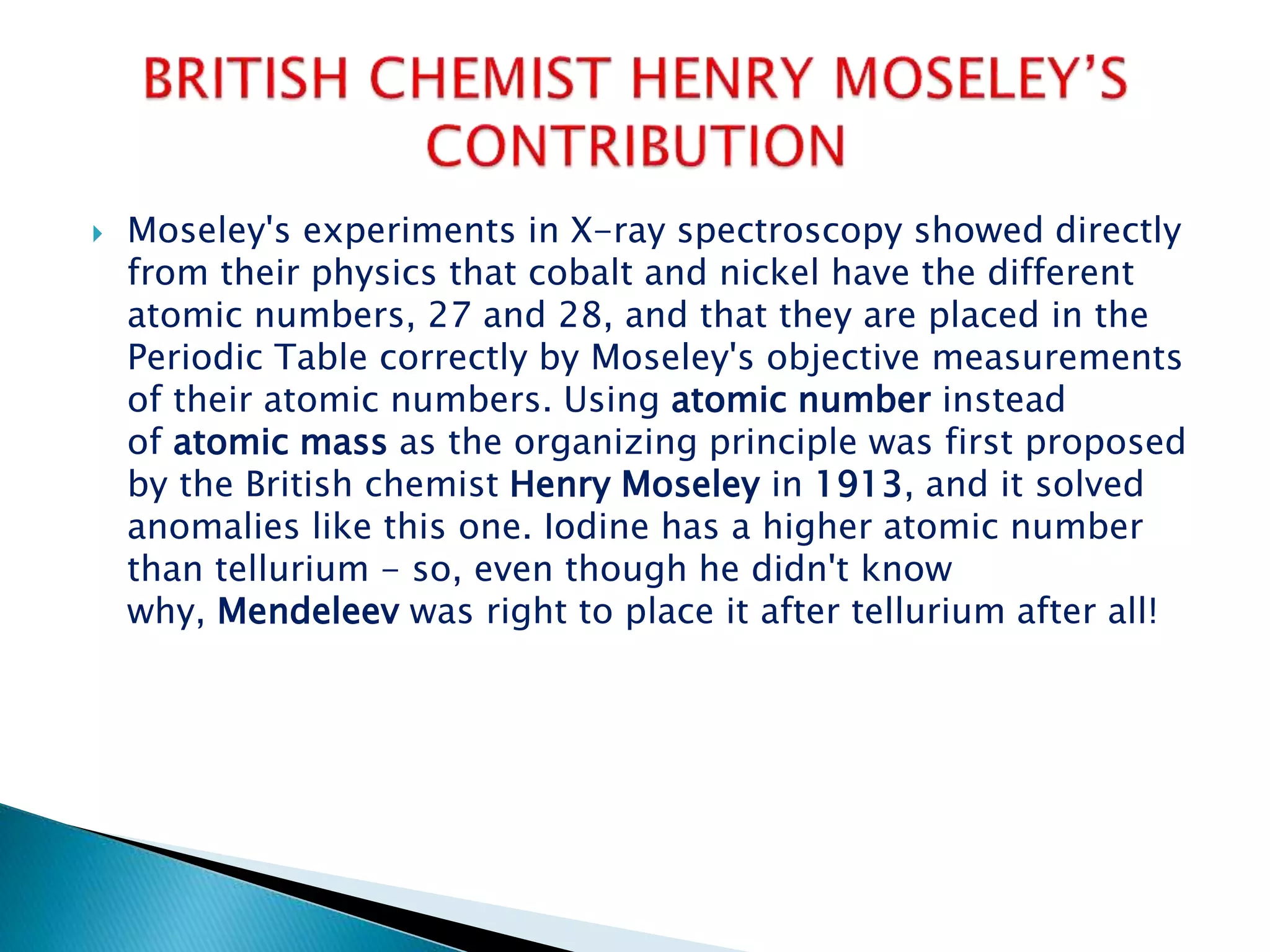 Periodic classification of elements | PPTX