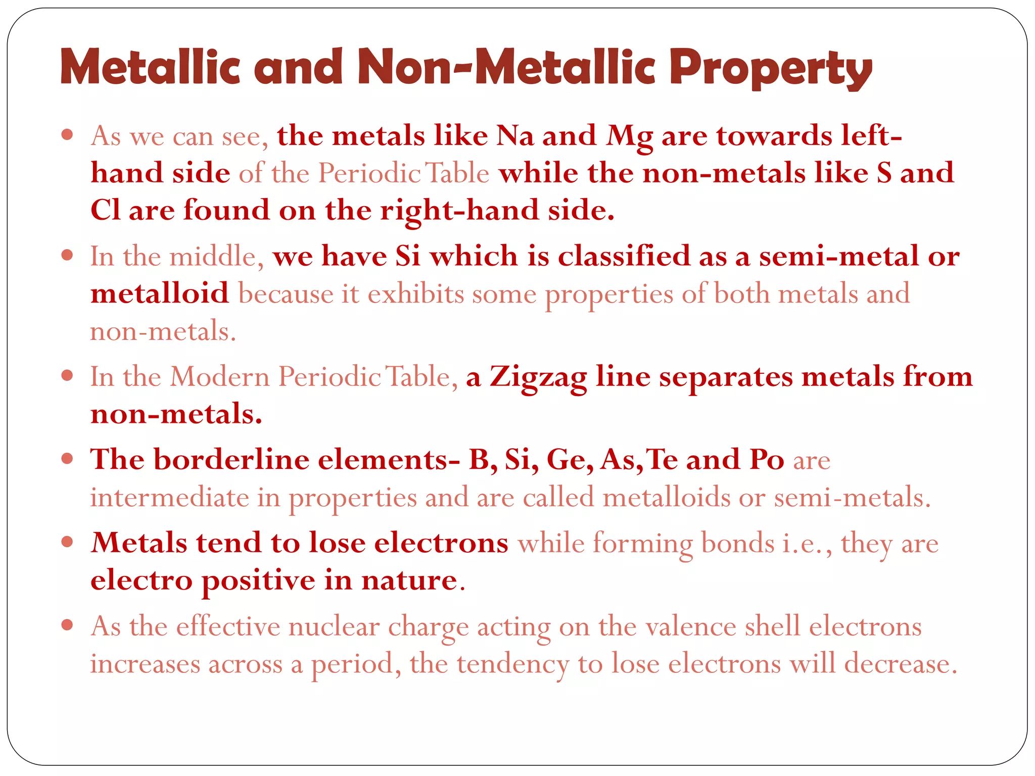 Periodic Classification of Elements | PDF