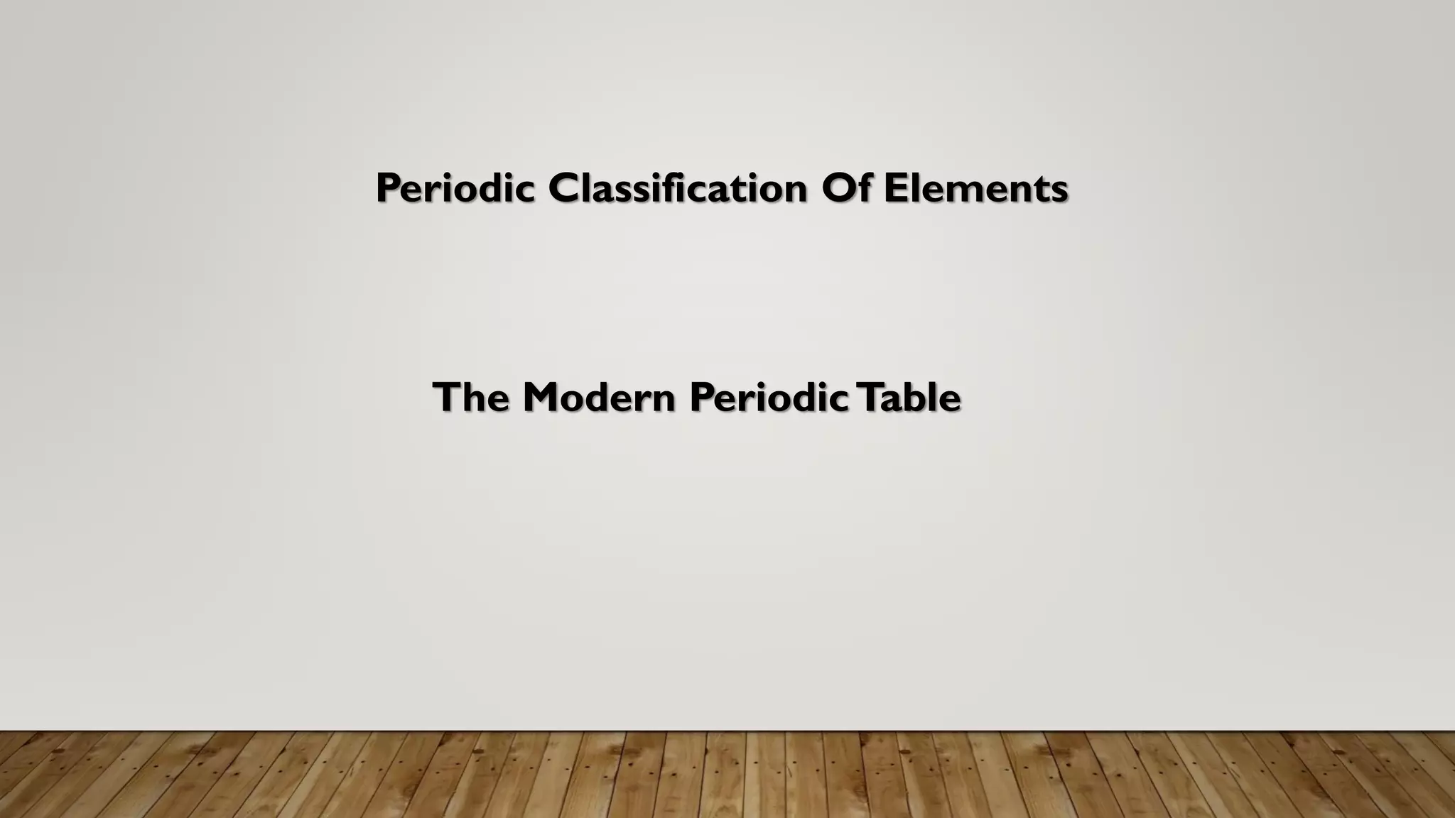 Periodic classification of elements class 10 notes | PDF
