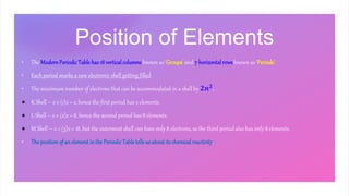 Periodic Classification Of Elements Class 10th | PPTX