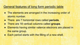 Periodic classification of elements gr10, 2020-21 | PPTX