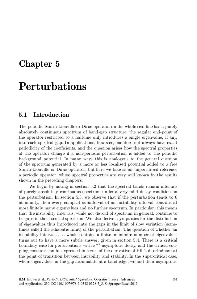 Periodic Differential Operators