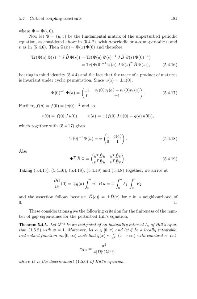 Periodic Differential Operators