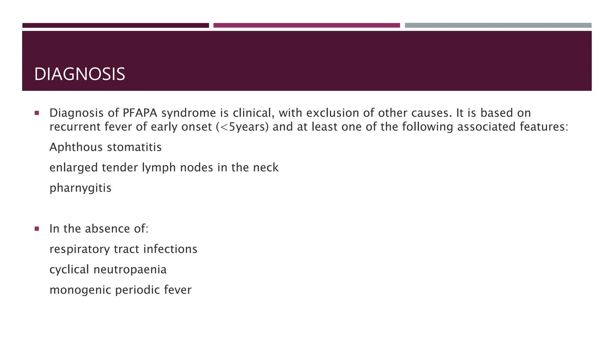 Periodic Fever syndromes- group of rare conditions that cause children ...