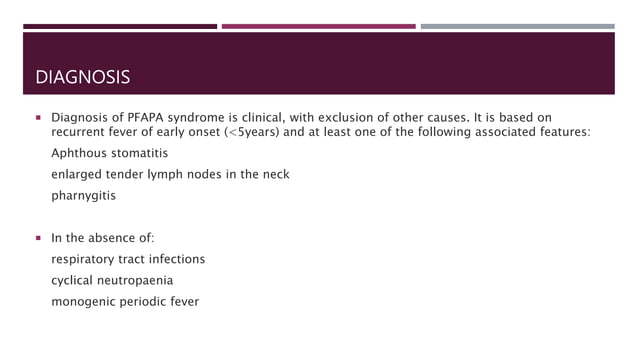 Periodic Fever syndromes- group of rare conditions that cause children ...