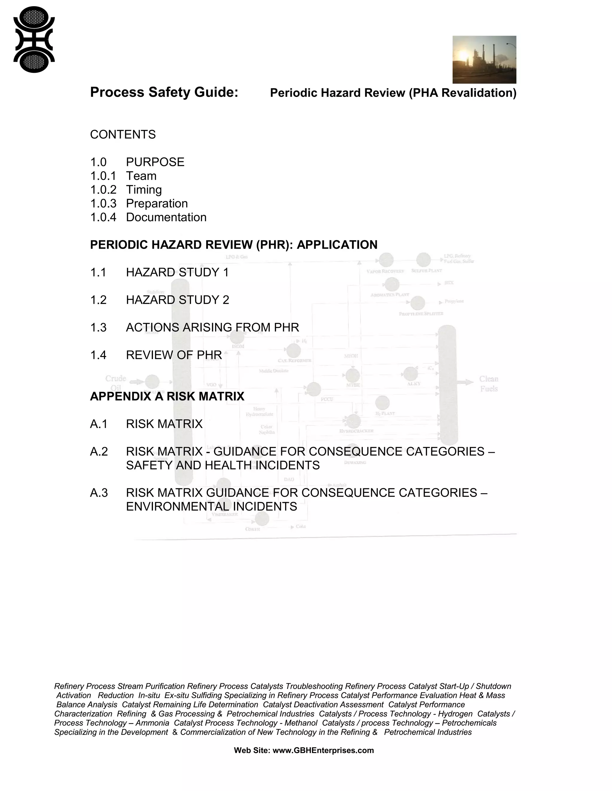 Periodic Hazard Review (PHA Revalidation) | PDF | Chemistry | Science