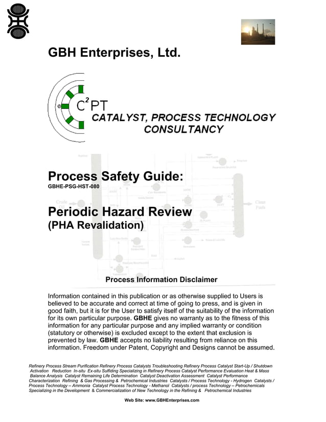 Periodic Hazard Review (PHA Revalidation) | PDF | Chemistry | Science