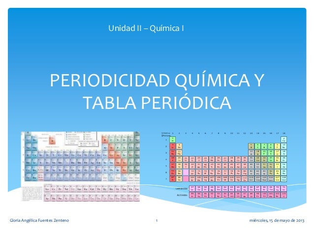 Periodicidad química y tabla periódica, tema 3