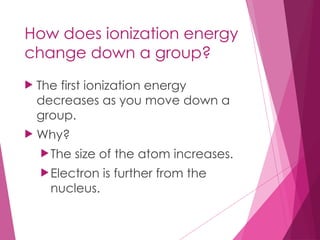 Periodic Trends from the Periodic Table. | PPT