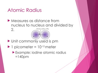 Periodic Trends from the Periodic Table. | PPT