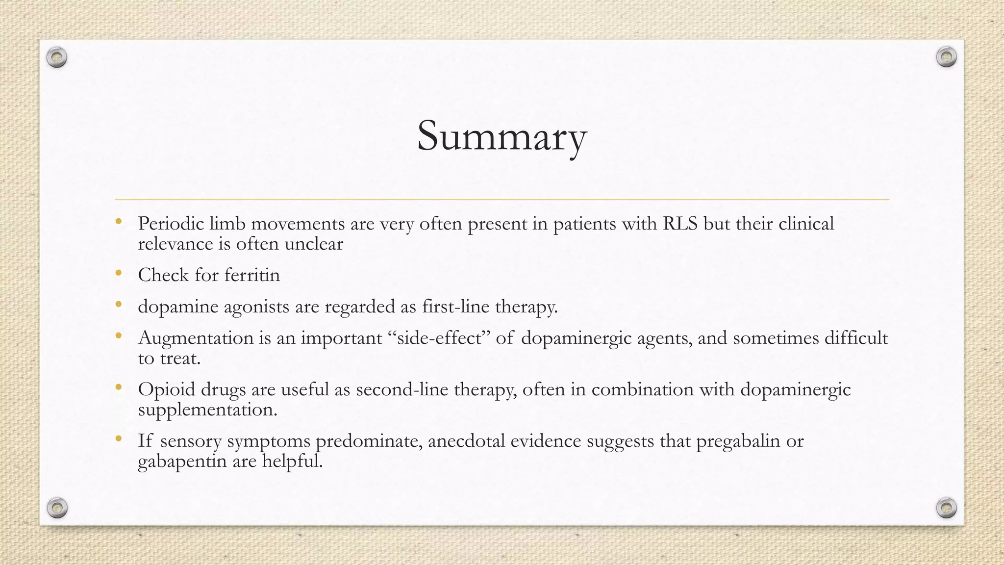 Periodic Limb Movement Disorder | PPTX