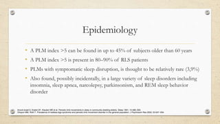 Periodic Limb Movement Disorder | PPTX