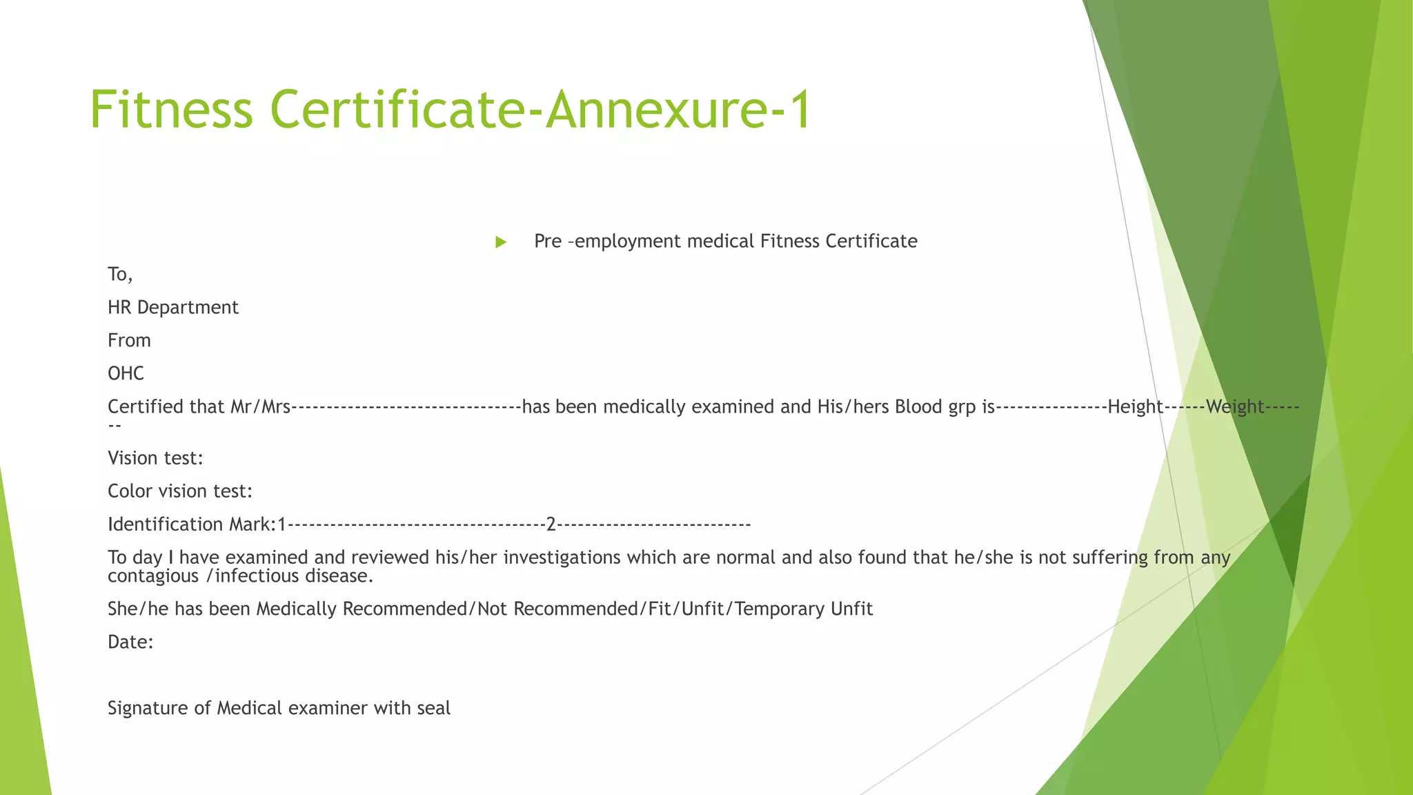 Periodic medical examination | PPTX
