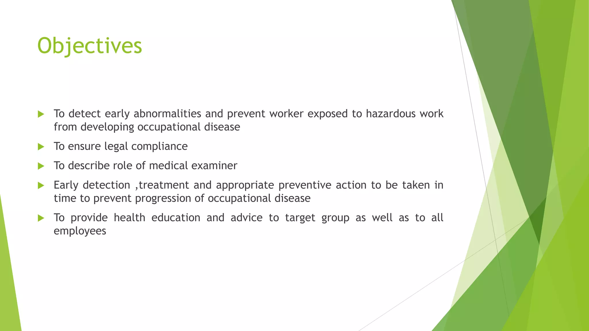 Periodic medical examination | PPTX