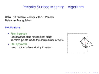 "Mesh of Periodic Minimal Surfaces in CGAL." | PDF