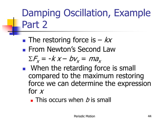 Periodic Motion.ppt | Physics | Science