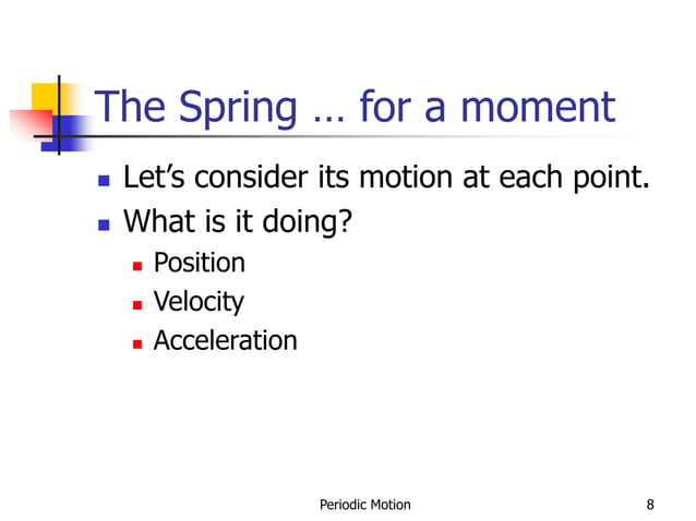 Periodic Motion.ppt | Physics | Science