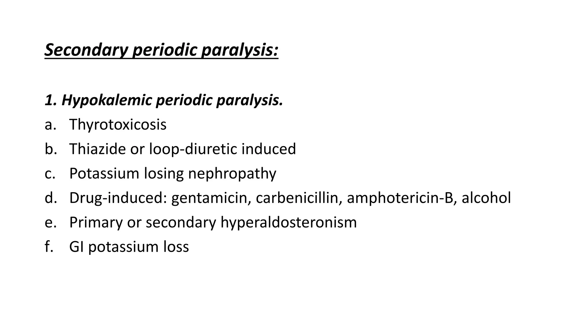 Periodic paralysis | PPTX